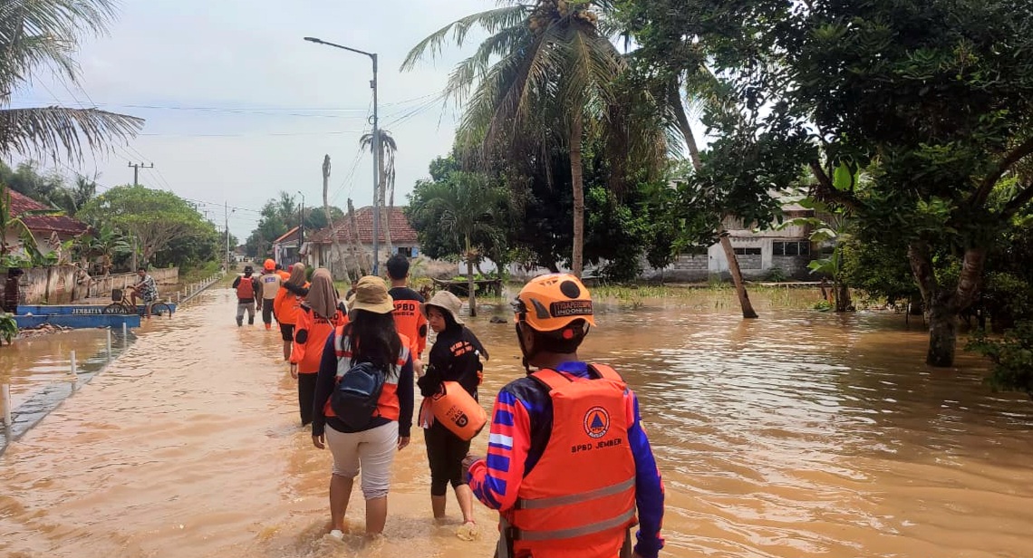 BPBD Jember Sebut 7 Desa Ini Rawan Banjir dan Longsor | Media Jatim